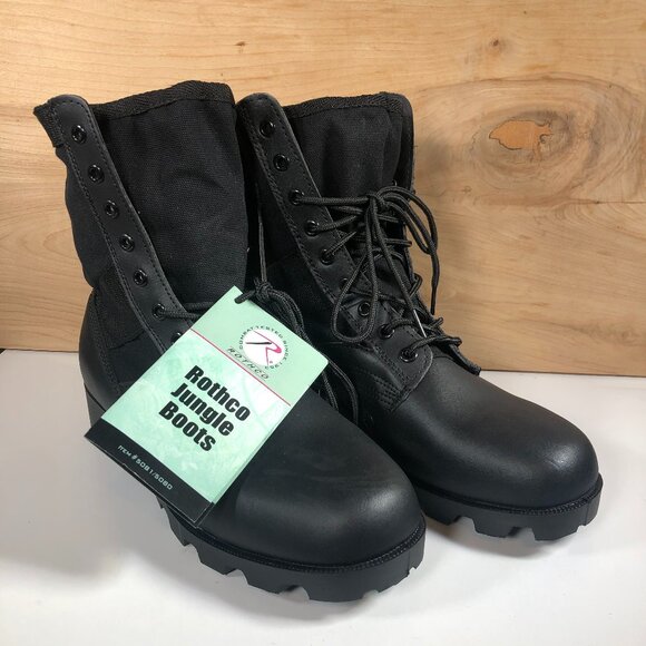 Rothco | Shoes | Rothco Mens R Black Leather Military Gi Style 8 Jungle ...